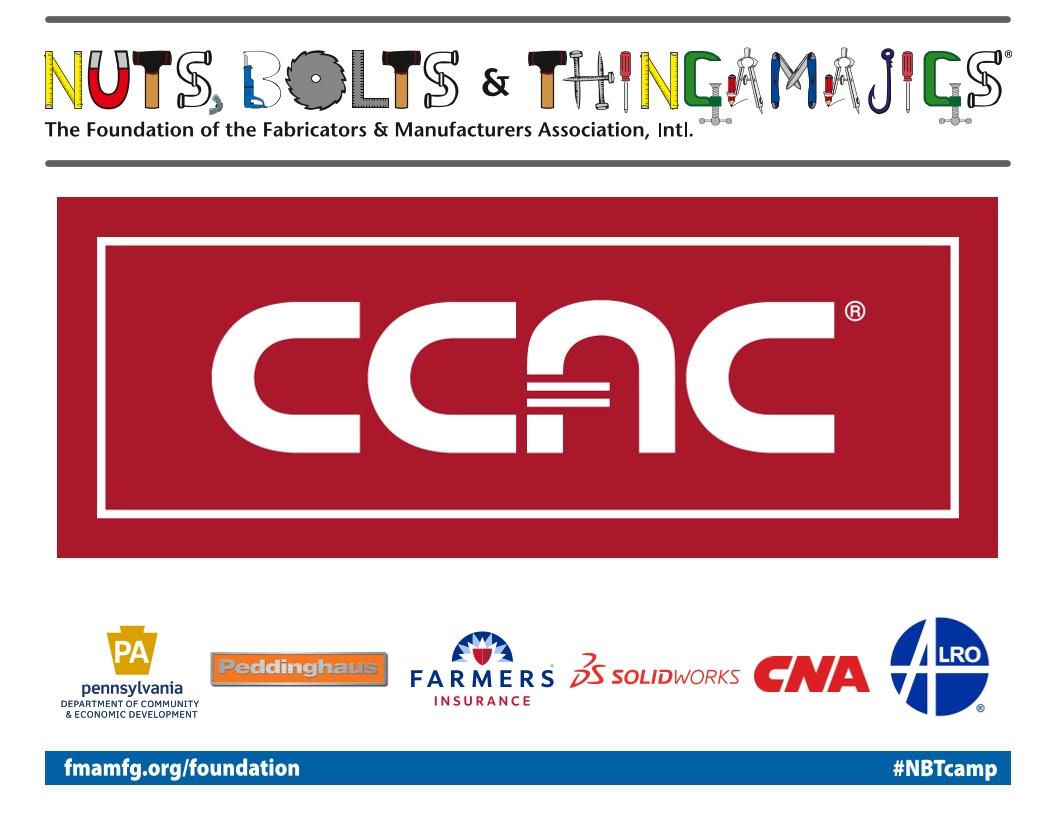 Nuts, Bolts & Thingamajigs Foundation - Camp Shirts